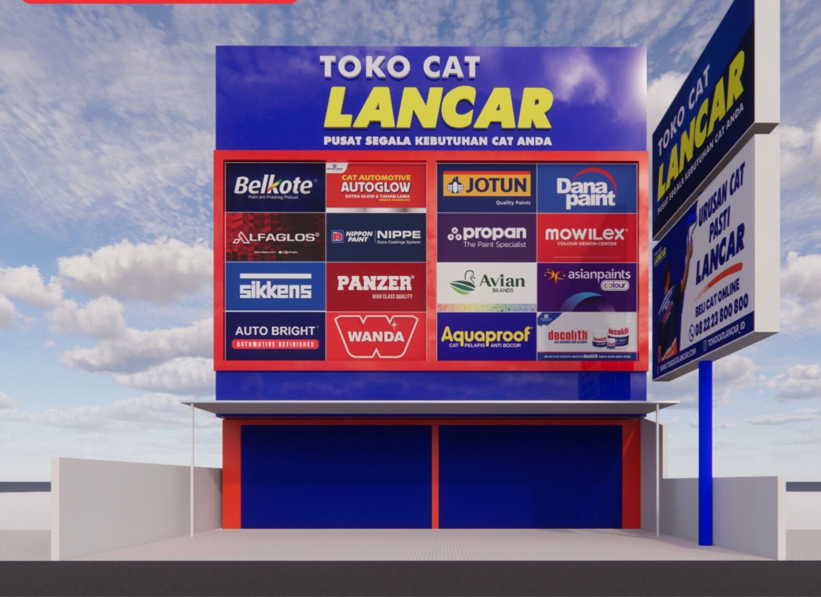 Lokasi - Toko Cat Lancar